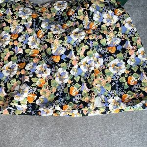 wild fable | Skirts | Wild Fable Front Seamed Denim Black Floral Mini ...